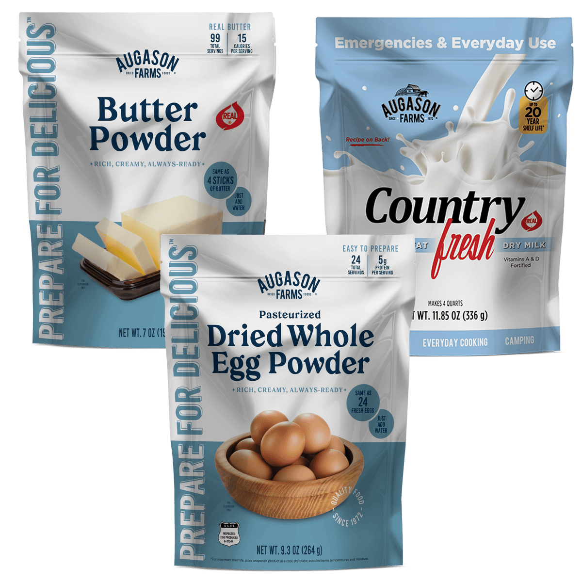 Baking Essentials Variety Pack, 139 Servings - Augason Farms