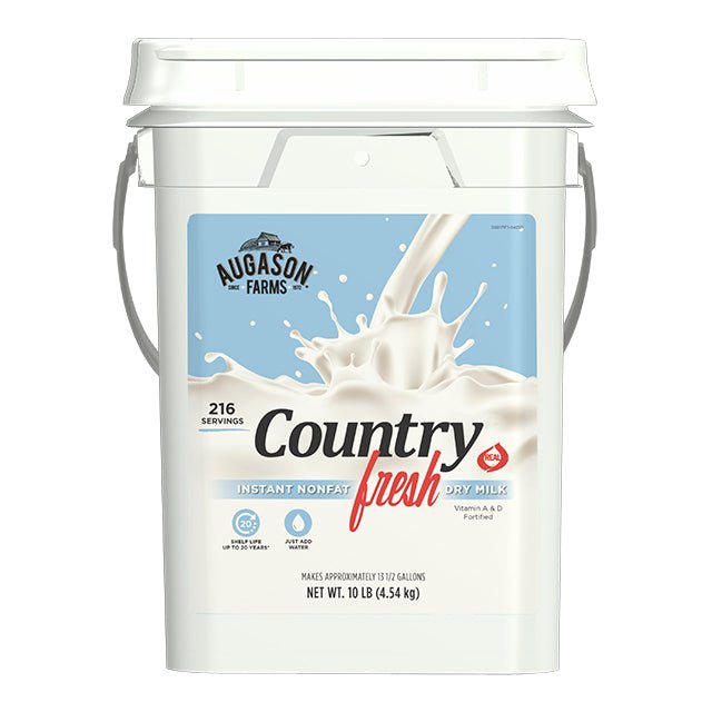 Country Fresh® 100% Real Instant Nonfat Dry Milk Pouch - Augason Farms