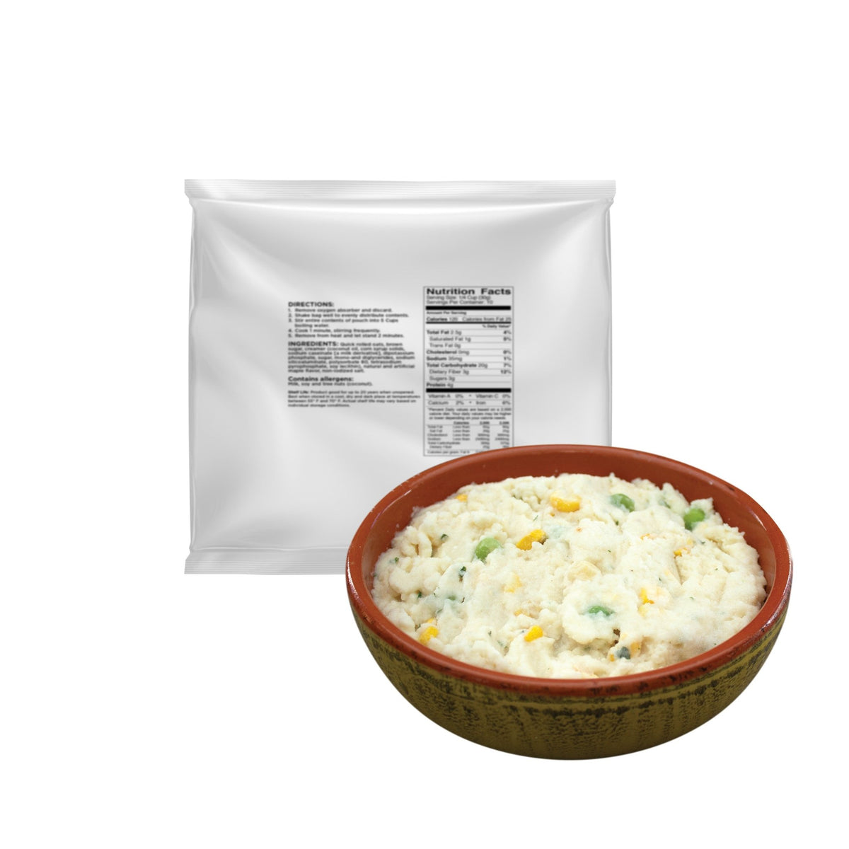 Farmhouse Potatoes, Cold Fill, No Heat Required, 1 Serving - Augason Farms