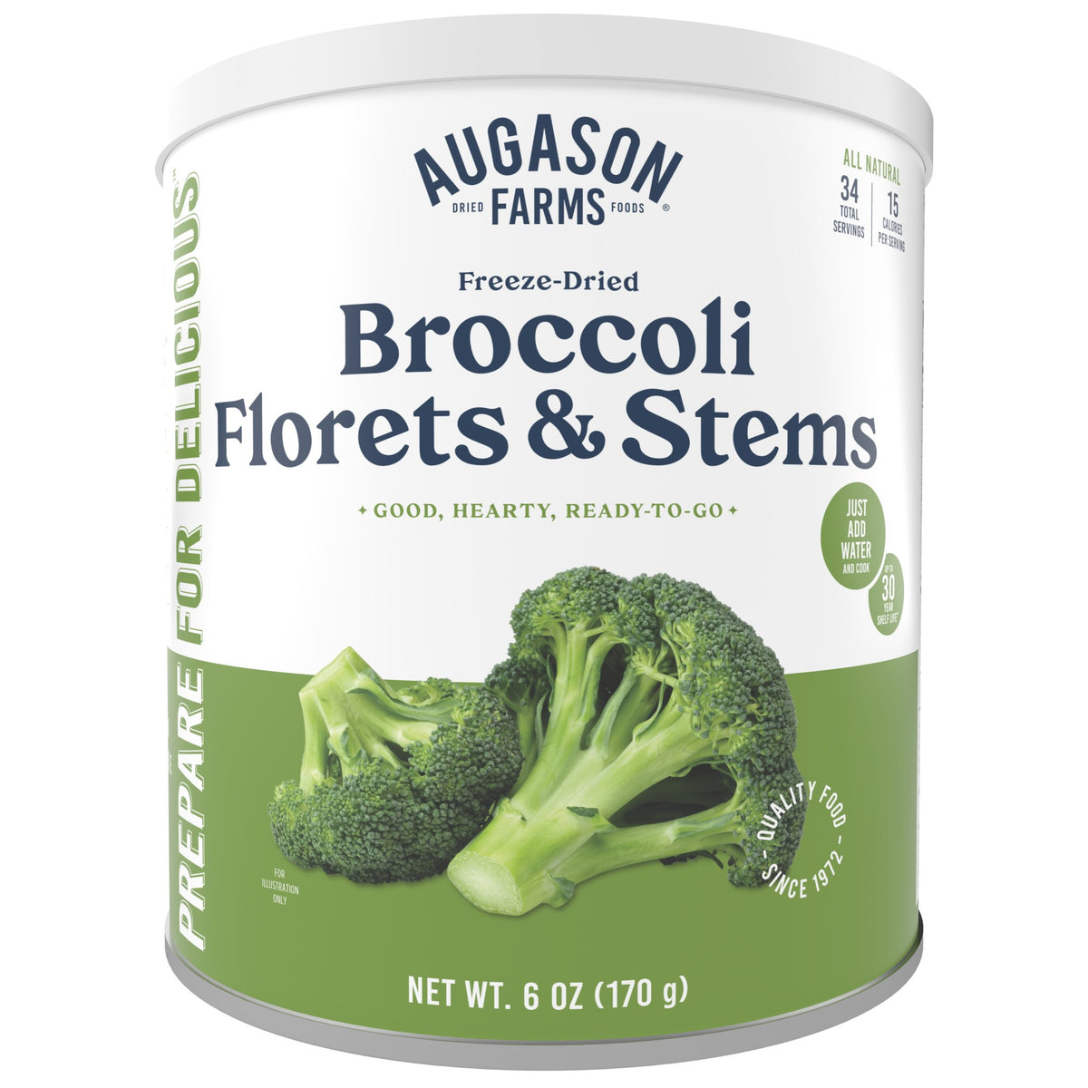 Freeze-Dried Broccoli Florets & Stems - Augason Farms