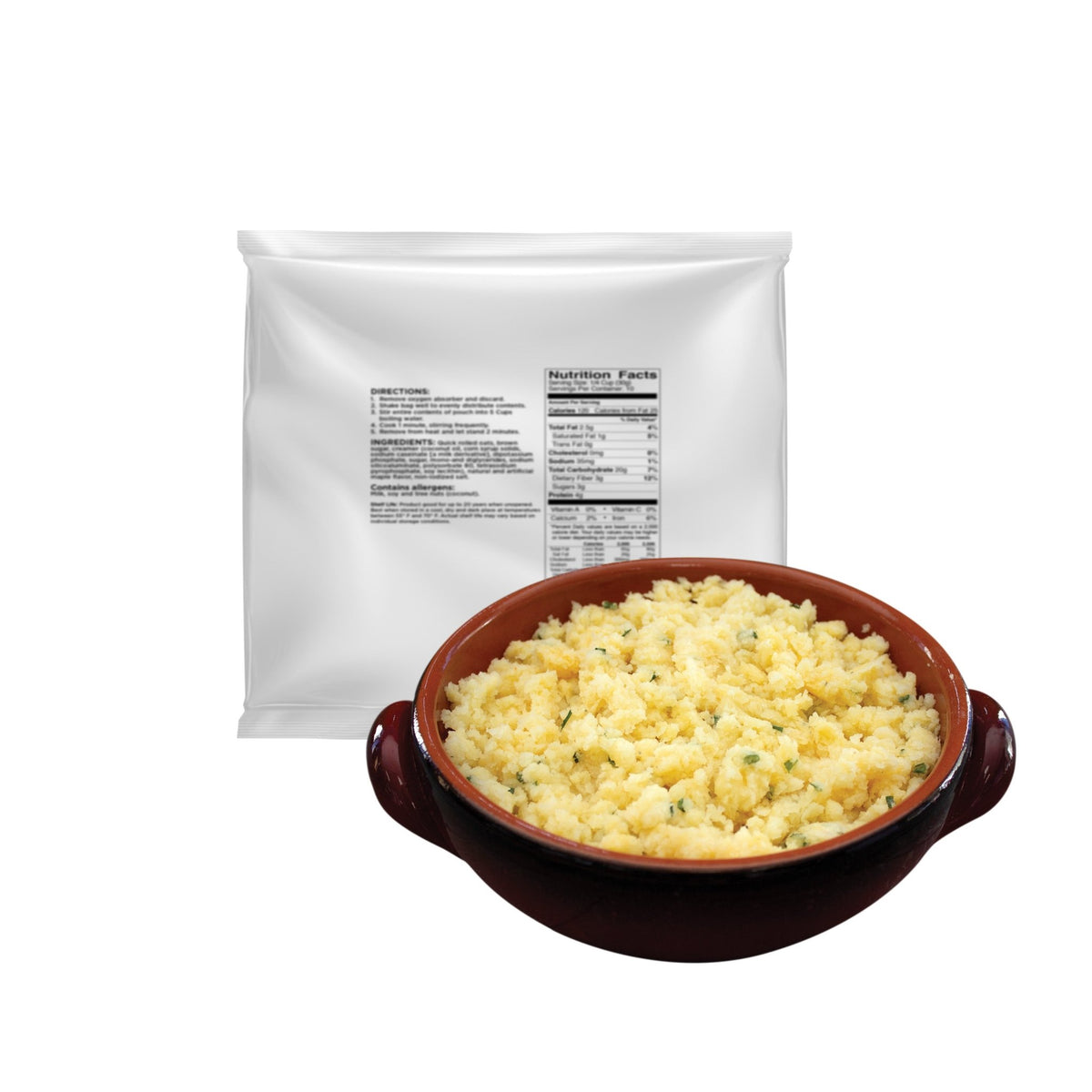 Homestyle Potatoes, Cold Fill, No Heat Required, 1 Serving - Augason Farms