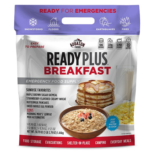 READY PLUS Breakfast Variety Pouch - Augason Farms